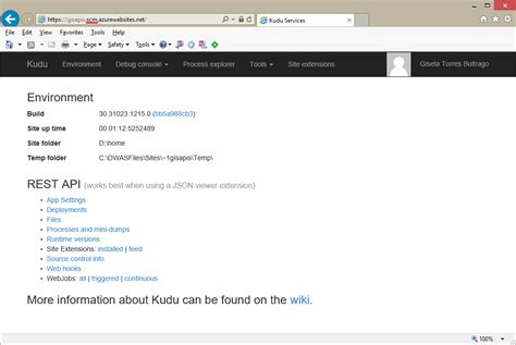 Kudu Portal On Azure Web Sites Vs New Azure Portal Returngis