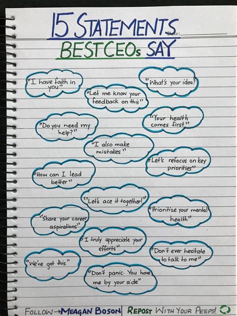 Meagan Boson On Linkedin These Are The Best Statements Empathetic Ceos Say 👇 Weve Got This I…
