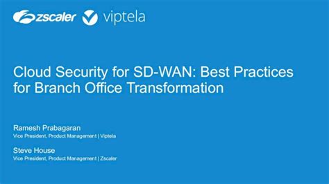 Pdf Cloud Security For Sd Wan Best Practices For Branch 2017 03 Zscaler