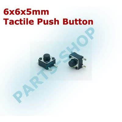 Jual SMD Tactile Push Button Micro Switch Momentary Tact 6x6x5mm 4 Legs Shopee Indonesia