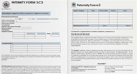 Paternity Form Sc3 Download Fill And Submit For Paternity Leave Uk