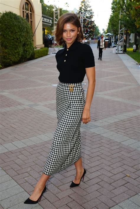 Zendaya Arrives At Euphoria Fyc Event At Paramount Theatre In Los