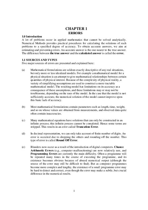 numerical analysis final draft