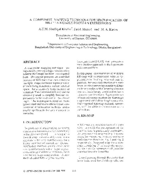 Pdf A Composite Mapping Technique For Simplification Of Multi