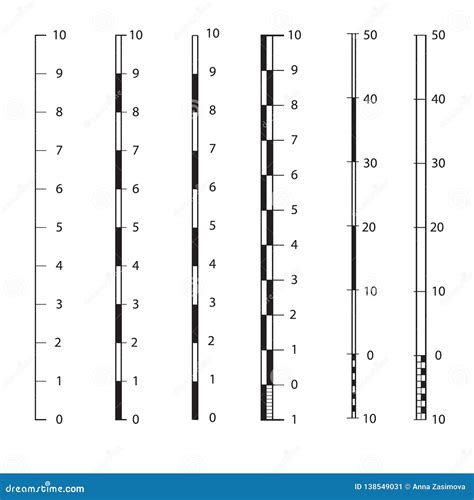 Vector Map Scales Graphics For Measuring Distances Set Of Metric