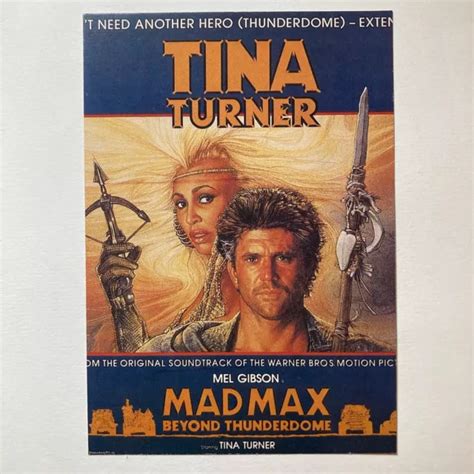 Mad Max Beyond Thunderdome 1985 Rare 1980s Movie Poster Postcard Film