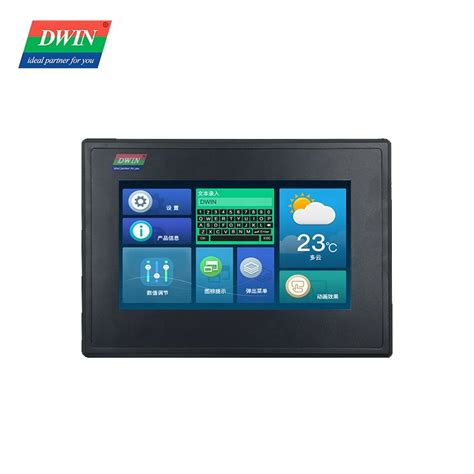 Dwin 7 Inch Resistance Touchscreen 800X480 HMI Industrial Touch Panel RS232 RS485 Communication