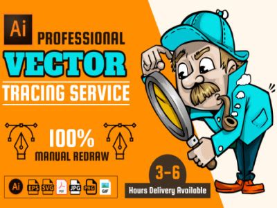 Raster To Vector Tracing Redraw Logo Vectorize Image Upwork