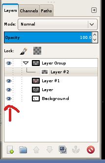 With GIMP How Do I Hide All Layers Except The Current One Ask Ubuntu