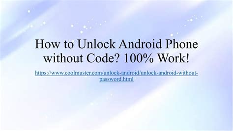 How To Unlock Android Without Passcode At Kathleen Perry Blog