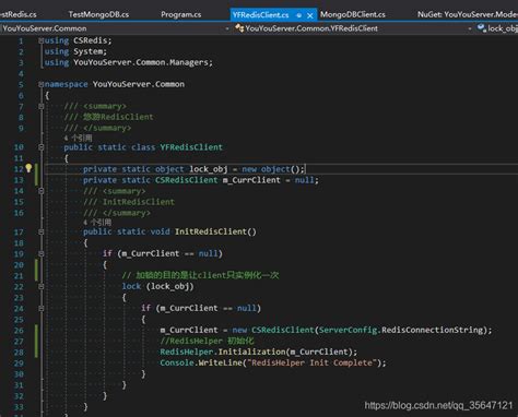 部署csredis类库进行初始化并测试字符串youyouserver Csdn博客