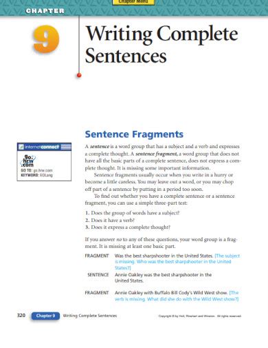 Complete Sentence 30 Examples How To Create