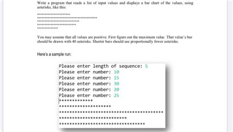 Solved Write A Program That Reads A List Of Input Values And