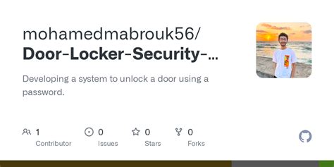Github Mohamedmabrouk56door Locker Security Systems Developing A