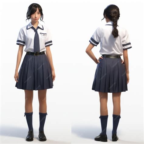 Premium Ai Image A Gleaming Showcase Captivating Sailor Uniform