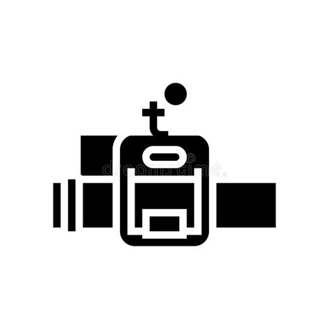 Body Temperature Sensor Fitness Technology Glyph Icon Vector Illustration Stock Vector