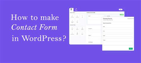 How To Make A Contact Form In Wordpress Website In 2020