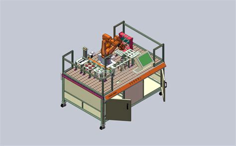 工业机器人综合实训平台 SOLIDWORKS 模型图纸下载 懒石网