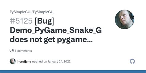 Bug Demo PyGame Snake Game Py Does Not Get Pygame Events Under Linux Issue