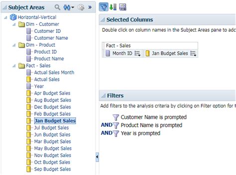 Lets Live The Bi Wonder Putting Horizontal And Vertical Records Together In An Obiee Report