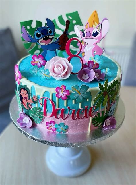 Lilo And Stitch Theme Cake Buttercream Cake Decorating Girl Cakes