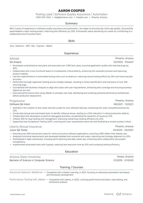 16 Successful Manual Tester Resume Examples And Writing Tips For 2024