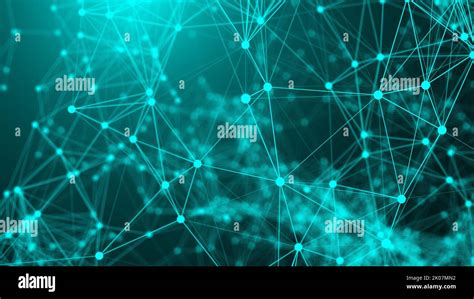 Abstract Connection Dots Technology Background Network Concept 3d