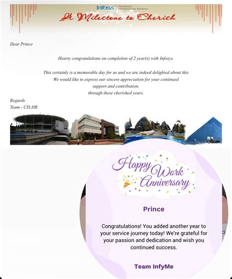 Prince Raj On Linkedin Celebrating 2 Years At Infosys😍♥️
