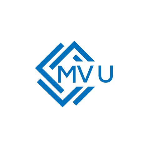 Mvu Letter Logo Design On White Background Mvu Creative Circle Letter Logo Concept Mvu Letter