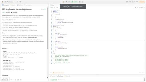 Kailash Joshi On Linkedin Leetcode 225 Implement Stack Using Queues