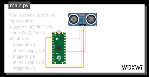 Ultrasonic Sensor Raspberry Pi Micropython Copy Wokwi Esp32 Stm32