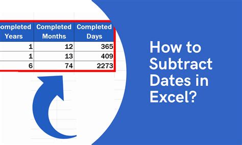 How To Subtract Dates In Excel Earn And Excel