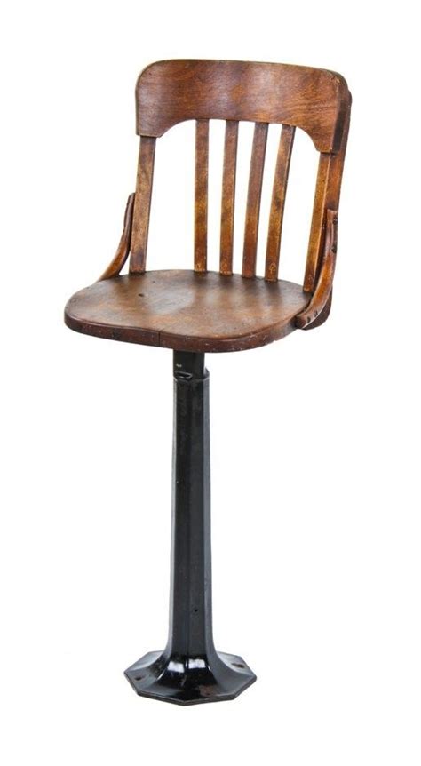 C 1923 Chicago Commercial Building Interior Elevator Cab Operator Swivel Stool Or Chair With