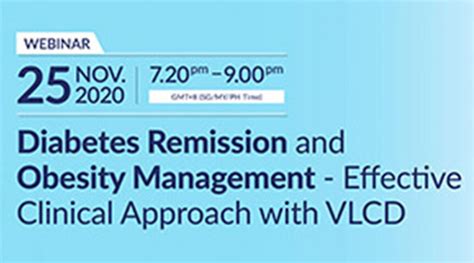Diabetes Remission And Obesity Management Effective Clinical Approach With Vlcd Singapore