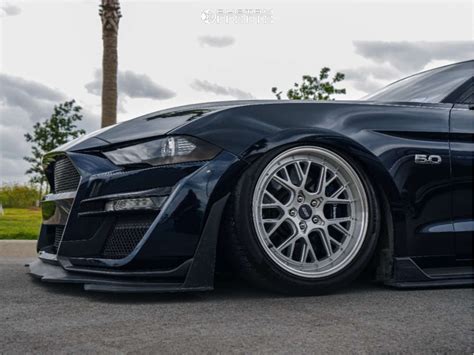 2021 Ford Mustang With 19x95 22 Esr Cs11 And 24540r19 Pirelli Pzero