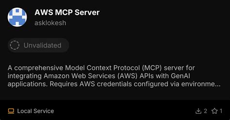 Aws Mcp Server Mcp Servers · Lobehub