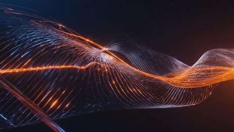Abstract Light Waves Creating A Vibrant And Dynamic Visual Effect Premium Ai Generated Image