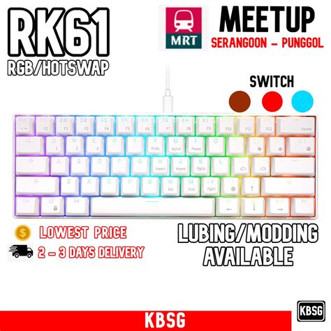 RK61 RGB Wireless Mechanical Keyboard 60 Hotswappable LOCAL STOCK Shopee Singapore