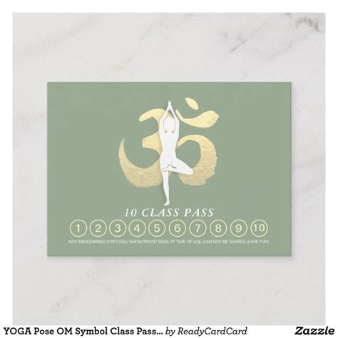 Yoga Pose Om Symbol Class Pass Loyalty Appointment