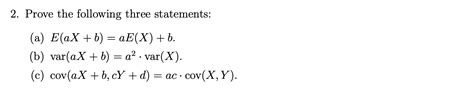 Solved 2 Prove The Following Three Statements A E Ax