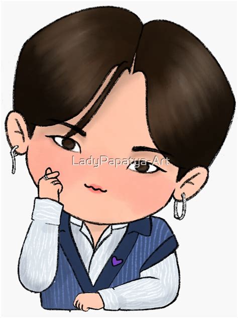 Kanghyun From Onewe Still Here Version Chibi Sticker For Sale By