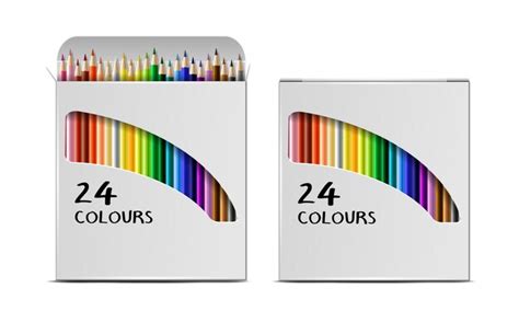 Color Pencil Mock Up Vectors And Illustrations For Free Download