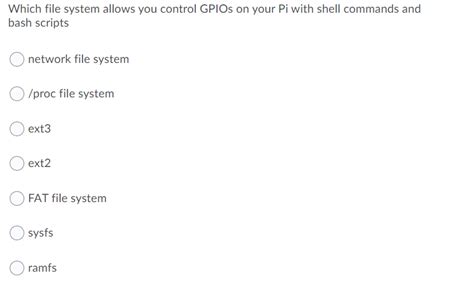 solved which file system allows you control gpios on your pi