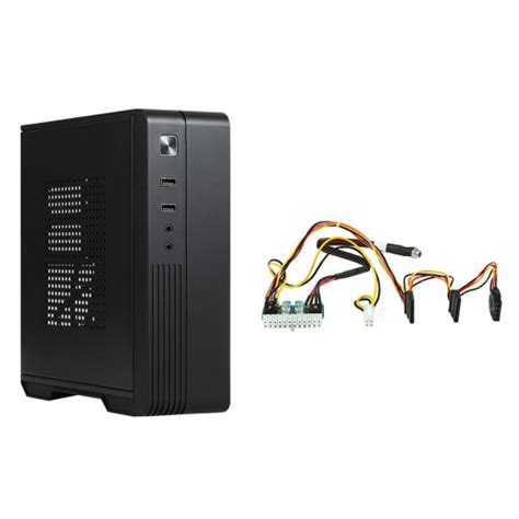 MX02 Mini ITX Case With 150W 12V Power Board HTPC Chassis Computer Case USB2 0 ITX Enclosure