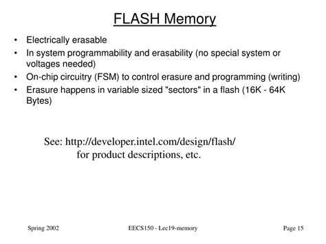 ppt eecs150 digital design lecture 20 memory powerpoint