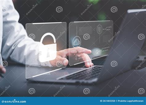 Digital Security Unlock Or Encryption Concept Secure Login Authorization Internet Security