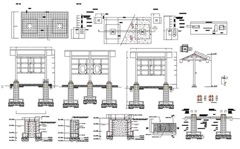The File Shows The Section Of Foundation In 2d Autocad Dwg Drawing File Download The Dwg File