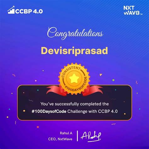 Devisriprasad Kallepalli On Linkedin Day100 100daysofcodechallenge