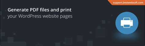 pdf and print by bestwebsoft wordpress posts and pages pdf generator