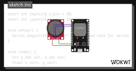 Esp32 Analog Joystick Wokwi Esp32 Stm32 Arduino Simulator